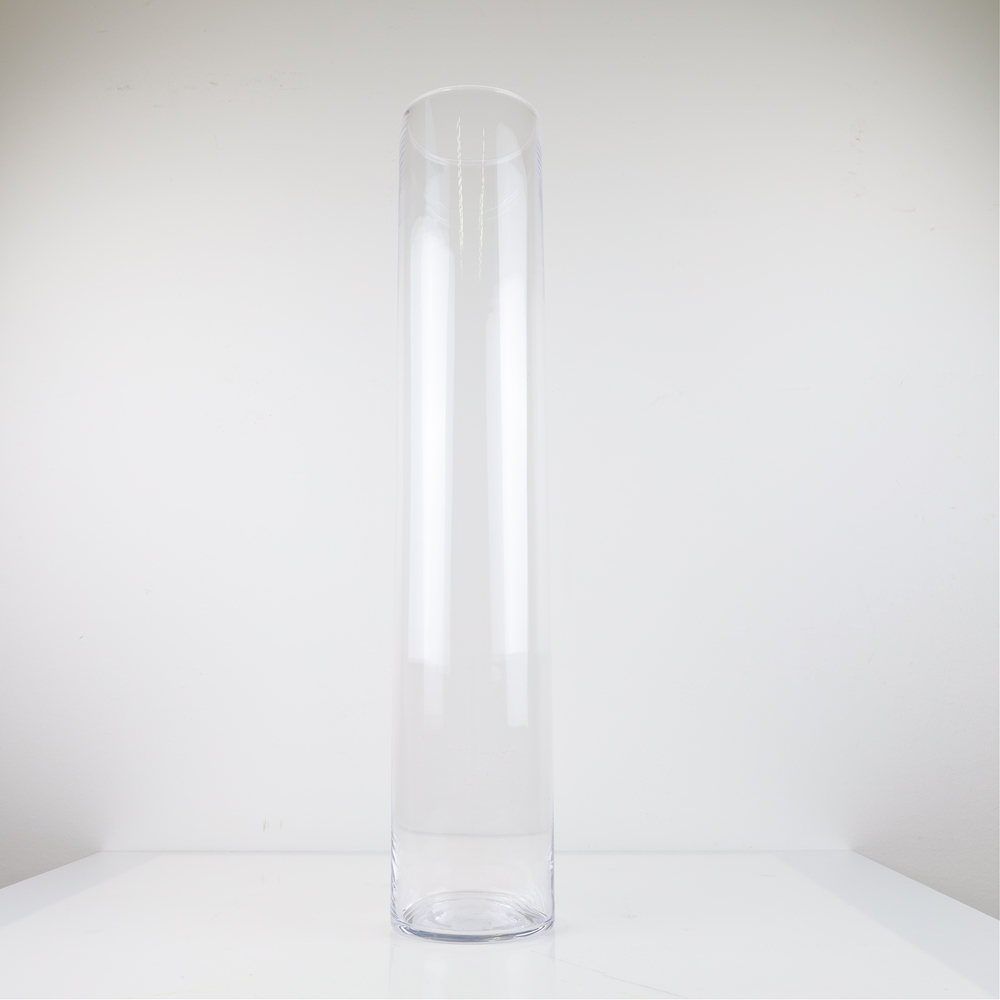 VAZA/DEKORACIJA 100, staklena, cilindar - h=80cm, d=15cm - Dobar partner