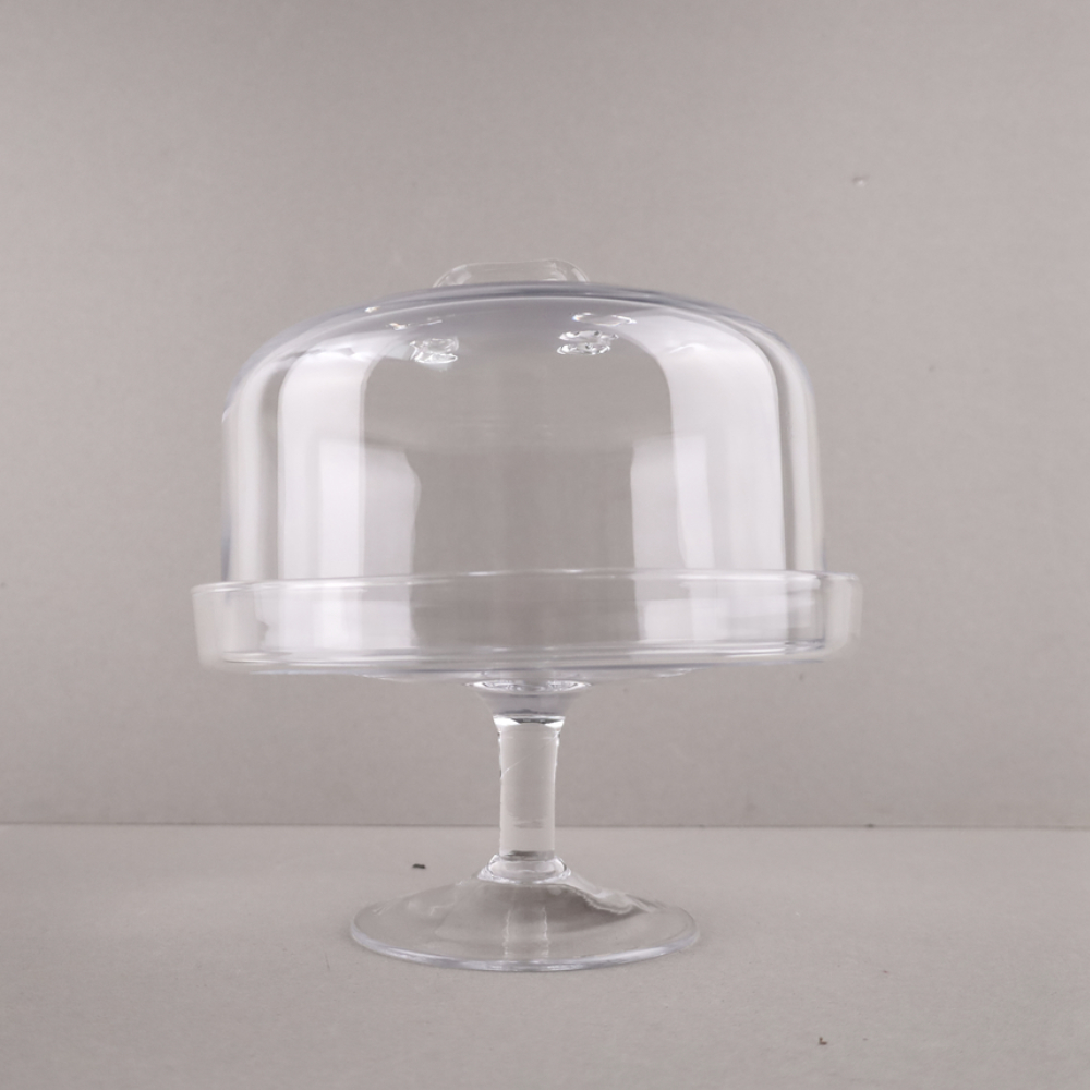 Staklo tanjur na nogu sa zvonom h32cm d32cm - Dobar partner